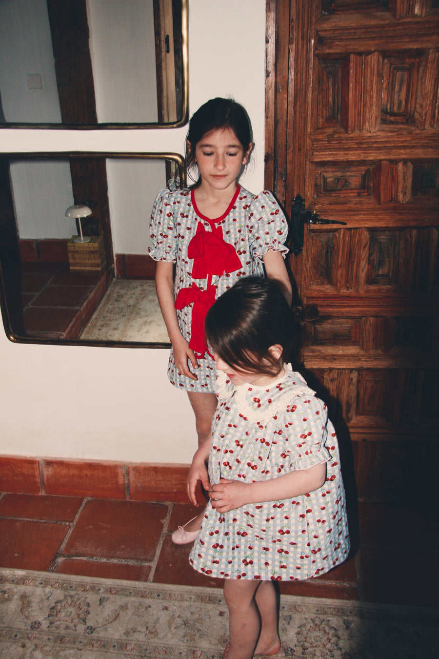 muamua maison | Blusa Lazos Cherry Azul – Muamua Maison